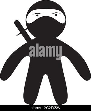 Ninja vector logo design template Stock Vector Image & Art - Alamy