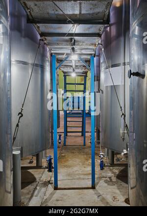 Tequila distillation tanks, Tequila, Jalisco, Mexico Stock Photo - Alamy