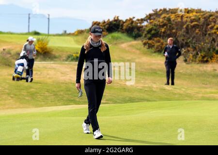 Louise Duncan at the Womens Scottish golf open in Dundonald Stock Photo ...