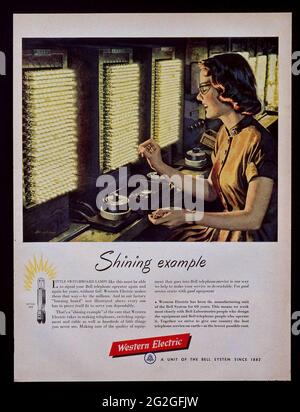 Telephone operator working at switchboard Stock Photo - Alamy