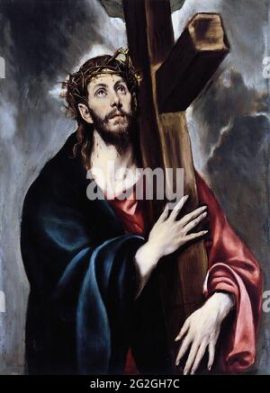 Domínikos Theotokópoulos - El Greco - christ on the cross Stock Photo ...