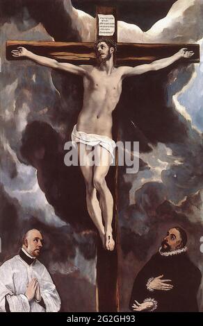 Domínikos Theotokópoulos - El Greco - christ on the cross Stock Photo ...