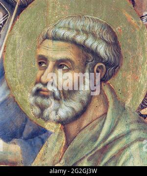 Duccio DI Buoninsegna - Madonn Child Throne Front Side Fragment 1311 6 ...