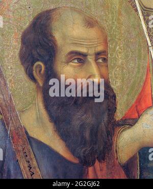 Duccio DI Buoninsegna - Madonn Child Throne Front Side Fragment 1311 6 ...