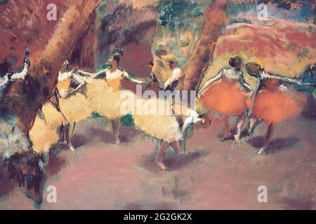 Edgar Degas - Before the Performance Stock Photo - Alamy