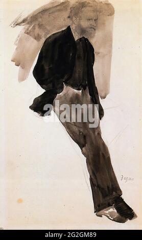 Edgar Degas - Edouard Manet Standing Stock Photo - Alamy