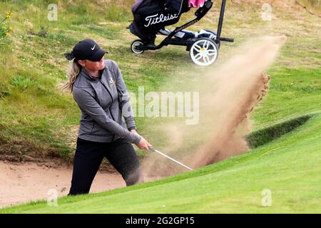 Troon, UK. 11th June, 2021. SHANNON McWILLIAM from Scotland playing in ...