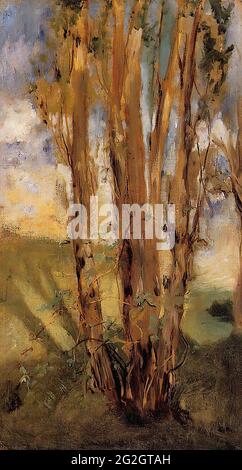 Edouard Manet - Study Trees 1859 Stock Photo - Alamy