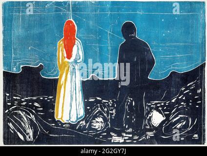 Munch - Two People Stock Photo - Alamy