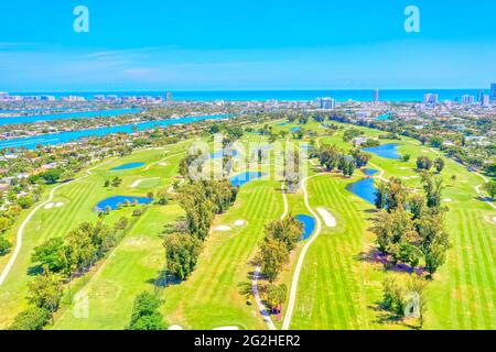 Miami Beach golf course club Stock Photo - Alamy