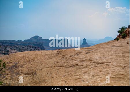 Whale Rock Trail and Viewpoint in Canyonlands National Park, Utah, USA ...
