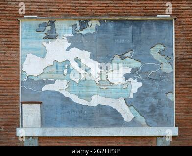 Wall map of the rise and fall of the Roman Empire, territories from 510 ...