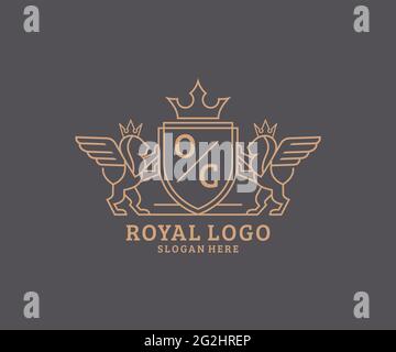 OC Letter Lion Royal Luxury Logo template in vector art for luxurious ...