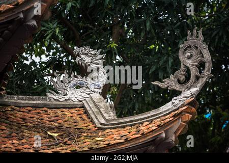 Beautiful buddhist temple Chua Vong Thi pagoda in Hue, Vietnam. Capital ...