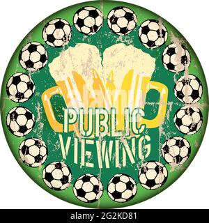 Great soccer event this year, super grunge soccer or football mock up ...