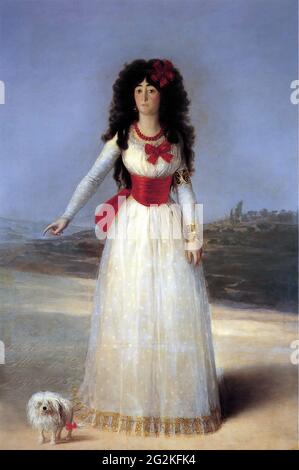 'The Duchess of Alba' by Francisco de Goya is a famous portrait ...