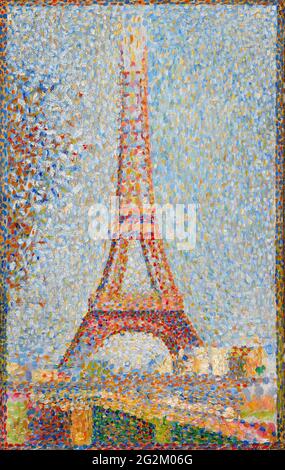 Georges Seurat, The Eiffel Tower, painting, 1899 Stock Photo - Alamy
