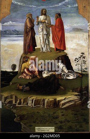 Giovanni Bellini, painting, Transfiguration of Christ, 1455-1457 Stock Photo - Alamy