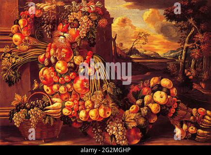 Seated Figure of Summer 1573 by Giuseppe Arcimboldo Stock Photo - Alamy