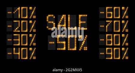 Vector Neon Digit Stock Vector Image & Art - Alamy