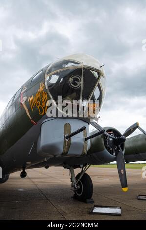 Duxford England May 2021 View of the jet engine belonging to the ...