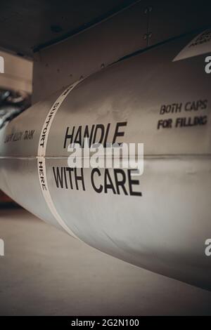 Duxford England May 2021 View of the jet engine belonging to the ...