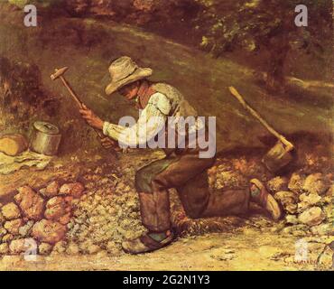 The Stone Breaker 1849 by Gustave Courbet Stock Photo - Alamy