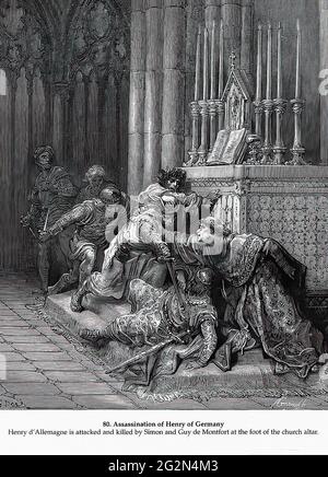 Assassination of Henry of Germany by Gustave Dore Stock Photo - Alamy
