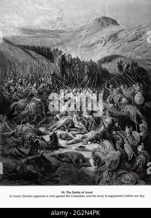 The Battle of Arsuf by Gustave Dore Stock Photo - Alamy