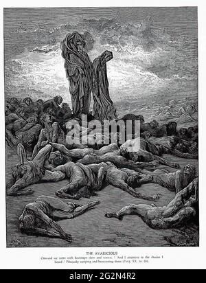 The Avaricious by Gustave Dore Stock Photo - Alamy