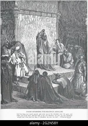 David Mourns the Death of Absalom by Gustave Dore Stock Photo - Alamy