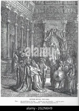 Gustave Doré - Esther Before King Stock Photo - Alamy