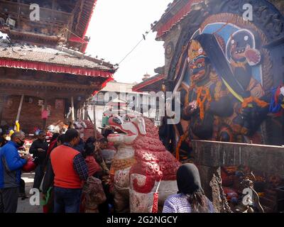 Hindu nepali goddess Kali or Kaal Bhairav deity or Kalika angel for ...