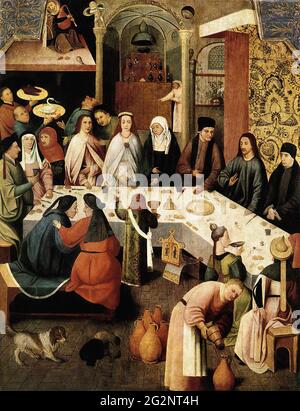 'The Marriage Feast at Cana' by Hieronymus Bosch illustrates the ...