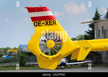 Closeup of a Helicopter Tail Rotor from an Agusta Westland AW169 ...