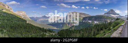 heavy runner mountain in glacier national park, montana Stock Photo - Alamy
