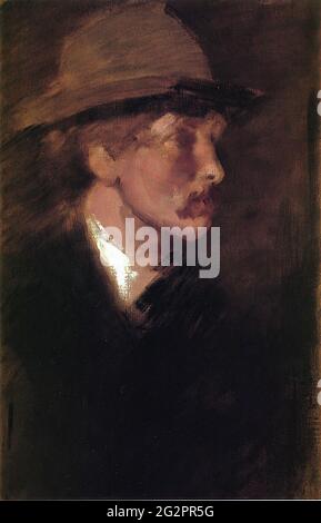 James Abbott Mcneill Whistler - Head Peasant Woman 1858 Stock Photo - Alamy