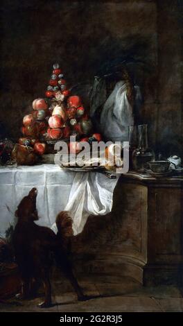 Jean Baptiste Simeon Chardin - Le Bénédict Stock Photo - Alamy