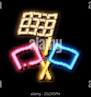 Racing flags neon icon Stock Vector Image & Art - Alamy