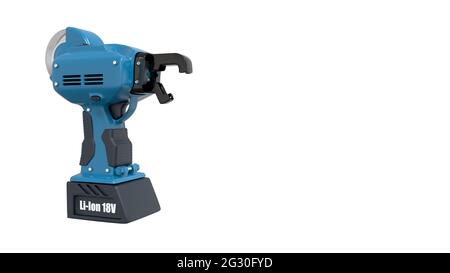 electric iron rod wire tier tool - digital industrial 3D rendering ...