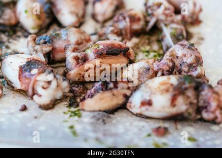 Typical Andalusian food. Chopitos grilled. Choquitos - Chopitos ...