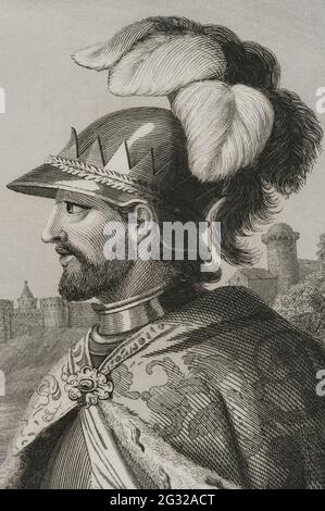 Henry II of Castile (1334-1379), called Henry of Trastamara or the ...
