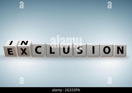 inclusion - integration - exclusion - separation Stock Photo - Alamy