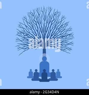 Indian guru and Students Stock Vector Image & Art - Alamy