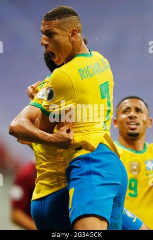 Richarlison of Brazil during the Copa America 2021, quarter final ...