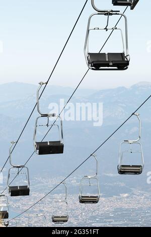 Babadag mountain with cable car to Oludeniz and Fethiye cities in ...