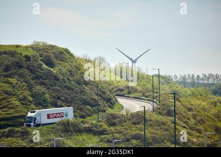 A Spar delivery truck Stock Photo - Alamy
