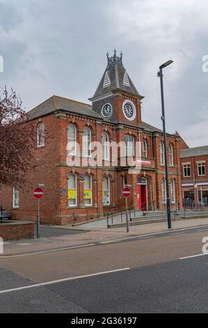 Blyth, Northumberland, UK. The public library in the town centre Stock ...