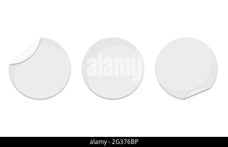Circle adhesive symbols Stock Vector Image & Art - Alamy