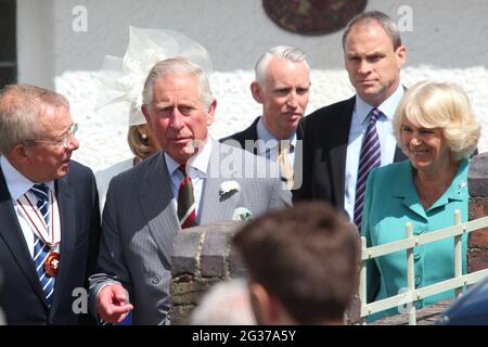 Prince Charles the Prince of Wales on his annual visit to North Wales ...